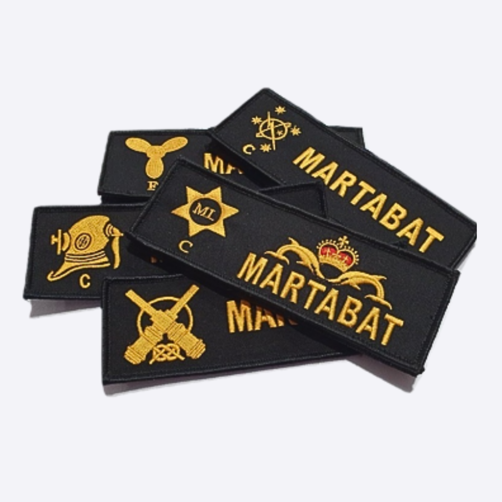 Uniform Velcro Name Badges Cat/PQ - MMPU Navy Uniforms